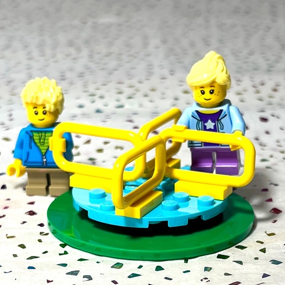 Lego | Toys | Lego City Park Merrygoround And Twins | Poshmark